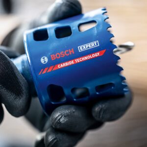 Bosch Professional 1x Expert Tough Material Hole Saw Starter Kits (Ø 51 mm, Accessories Rotary Impact Drill)