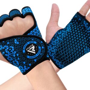 RDX Weight Lifting Gloves Grip, Non Slip Neoprene Ventilated Gym Barehand Gripper, Silicon Palm Protection, Powerlifting Fitness Strength Training Bodybuilding, Chin pull ups Bar Calisthenics Workout