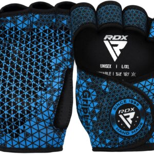 RDX Weight Lifting Gloves Grip, Non Slip Neoprene Ventilated Gym Barehand Gripper, Silicon Palm Protection, Powerlifting Fitness Strength Training Bodybuilding, Chin pull ups Bar Calisthenics Workout