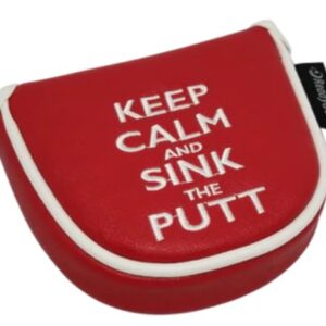 ReadyGOLF Keep Calm & Sink The Putt Embroidered Putter Cover - Mallet