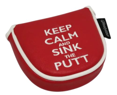 ReadyGOLF Keep Calm & Sink The Putt Embroidered Putter Cover - Mallet