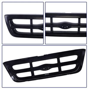 JustDrivably Replacement Parts Front Grille Grill Assembly With Black Shell And Insert Compatible With 1998-2000 Ford Ranger FO1200344 F87Z8200FA