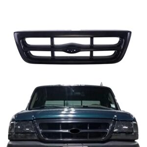 justdrivably replacement parts front grille grill assembly with black shell and insert compatible with 1998-2000 ford ranger fo1200344 f87z8200fa