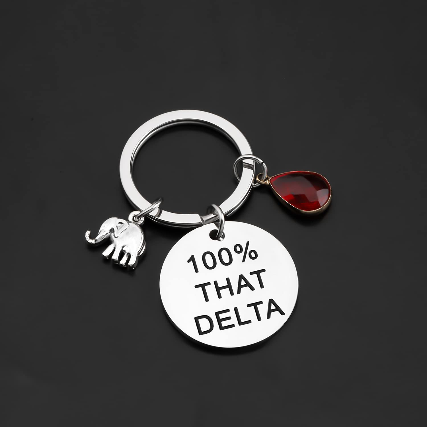 CENWA Sorority Gift 100% That Keychain Sorority Gift (100% That D K)