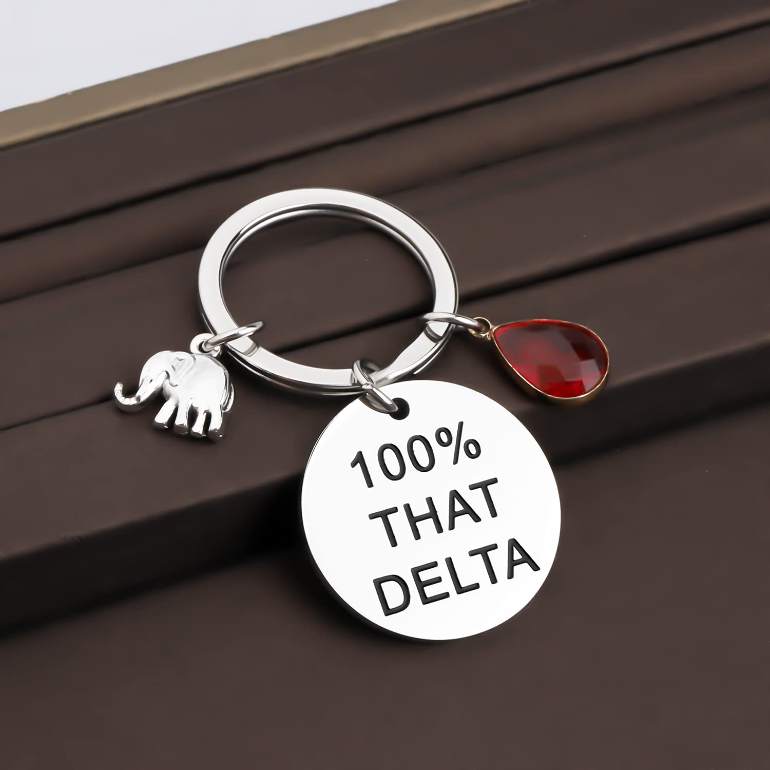 CENWA Sorority Gift 100% That Keychain Sorority Gift (100% That D K)