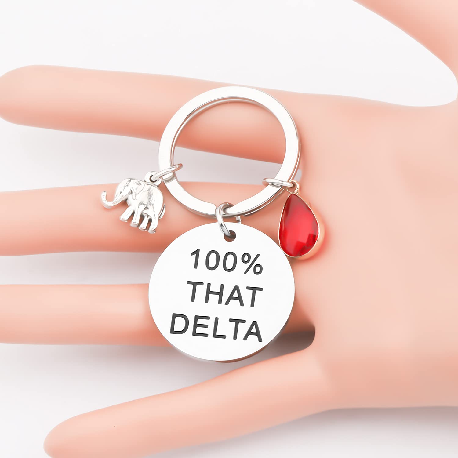 CENWA Sorority Gift 100% That Keychain Sorority Gift (100% That D K)