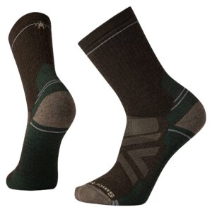 smartwool hike full cushion crew socks, chestnut, large