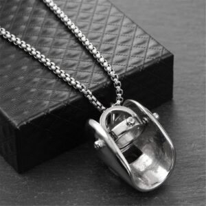 Hiphop Classic Welder Mask Pendant Necklaces for Welding Artisan Fashion Jewelry 27.5"