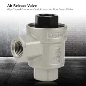 Shexton Valve, Aluminum Alloy G1/4 Thread Connector Quick Exhaust Air Flow Control Valve