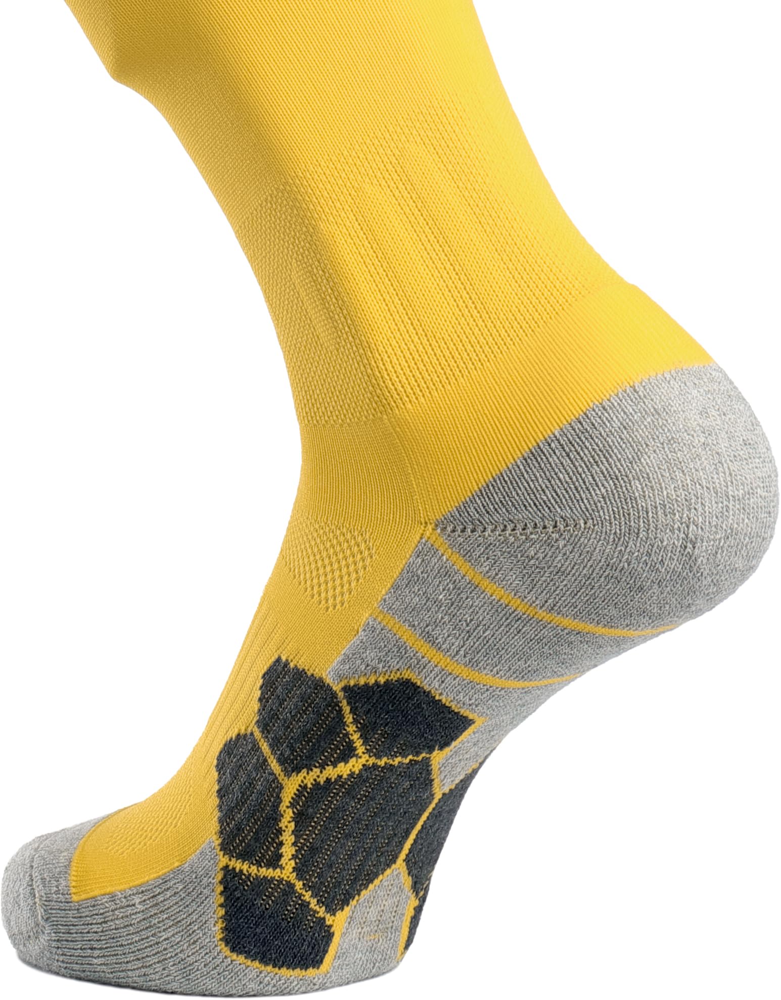 APTESOL Youth Soccer Socks Knee High Team Sport Cushion Sock Women Men Long Tube Cotton Athletic Compression Socks (3-Pair Yellow,X-Small)