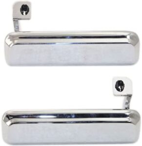 garage-pro exterior door handle set compatible with 1979-1993 ford mustang, fits 1983-1992 ford ranger, fits 1983-1991 mercury grand marquis front, driver and passenger side