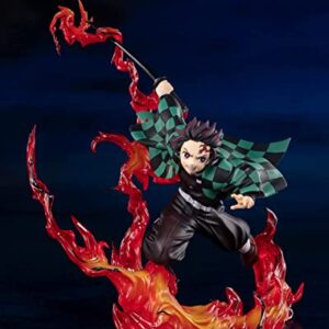 TAMASHII NATIONS - Demon Slayer: Kimetsu no Yaiba - Tanjiro Kamado Total Concentration Breathing, Bandai Spirits FiguartsZERO Collectible Statue