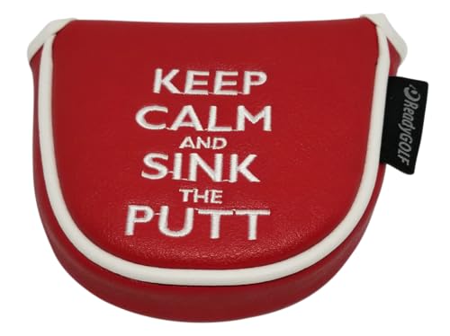 ReadyGOLF Keep Calm & Sink The Putt Embroidered Putter Cover - Mallet