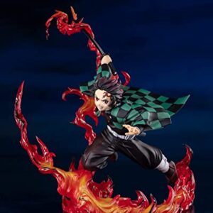 TAMASHII NATIONS - Demon Slayer: Kimetsu no Yaiba - Tanjiro Kamado Total Concentration Breathing, Bandai Spirits FiguartsZERO Collectible Statue