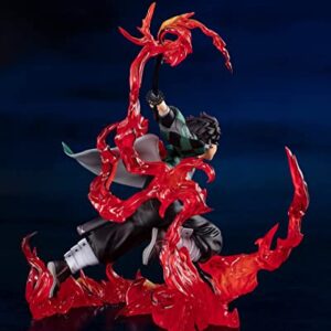 TAMASHII NATIONS - Demon Slayer: Kimetsu no Yaiba - Tanjiro Kamado Total Concentration Breathing, Bandai Spirits FiguartsZERO Collectible Statue