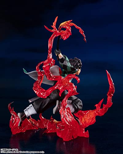 TAMASHII NATIONS - Demon Slayer: Kimetsu no Yaiba - Tanjiro Kamado Total Concentration Breathing, Bandai Spirits FiguartsZERO Collectible Statue