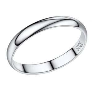 prosilver anniversary rings size 7 silver wedding band women ring