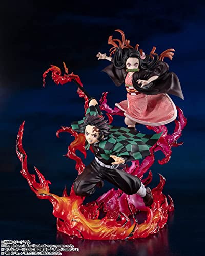 TAMASHII NATIONS - Demon Slayer: Kimetsu no Yaiba - Tanjiro Kamado Total Concentration Breathing, Bandai Spirits FiguartsZERO Collectible Statue