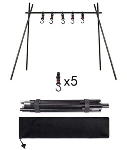 phsmoo folding hanging rack travel camping shelf triangle rack assembly storage picnic rack