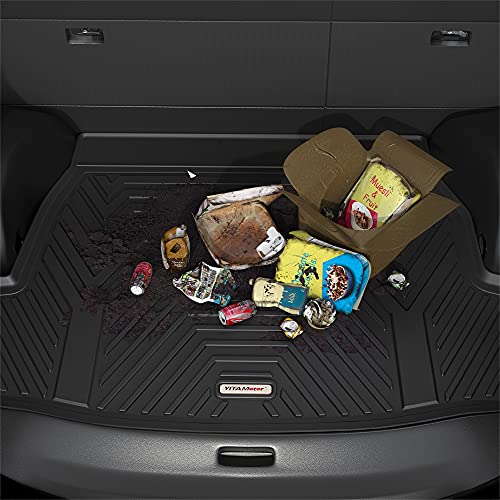 YITAMOTOR Cargo Mats Fits for 2015-2024 Ford Edge, All Weather Custom Fit Black Cargo Mats