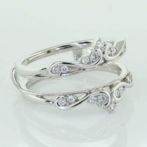 Rpund Cut Created Moissanite Diamond Enhancer Solitaire Engagement Wedding Ring For Her (7),White(MNo-IGJ-SRR-188)