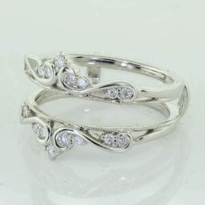 Rpund Cut Created Moissanite Diamond Enhancer Solitaire Engagement Wedding Ring For Her (7),White(MNo-IGJ-SRR-188)