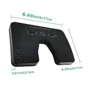 Yueyinpu Wireless Foot Pedal Double Switch Music Page Turner for Tablets Smartphones Rechargeable Anti-Skid Pad