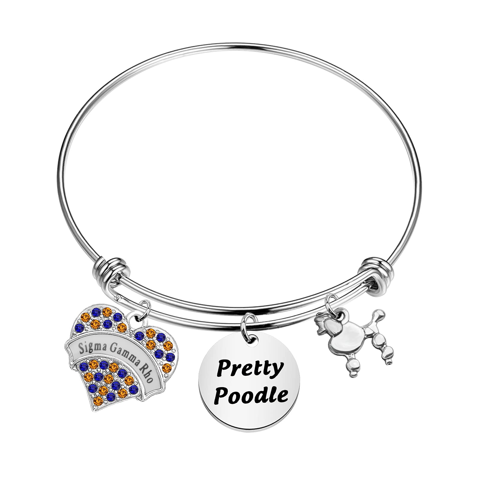 CENWA Sorority Gift Pretty Poodle Bracelet Sorority Gift For Soror Sister (Pretty Poodle br)