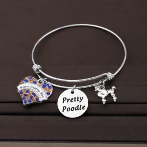 CENWA Sorority Gift Pretty Poodle Bracelet Sorority Gift For Soror Sister (Pretty Poodle br)