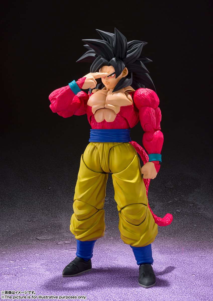 TAMASHII NATIONS - Dragon Ball GT - Super Saiyan 4 Son Goku, Bandai Spirits S.H.Figuarts Action Figure