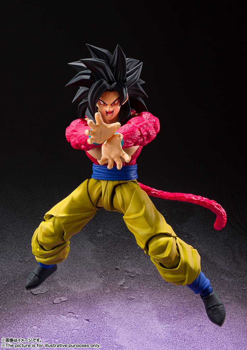 TAMASHII NATIONS - Dragon Ball GT - Super Saiyan 4 Son Goku, Bandai Spirits S.H.Figuarts Action Figure