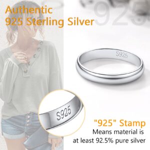 PROSILVER Anniversary Rings Size 7 Silver Wedding Band Women Ring