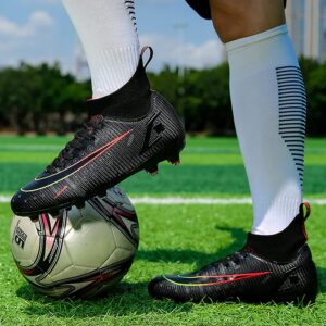 Jugafu Outdoor Soccer Cleats Mens Boys Football Cleats Shoes