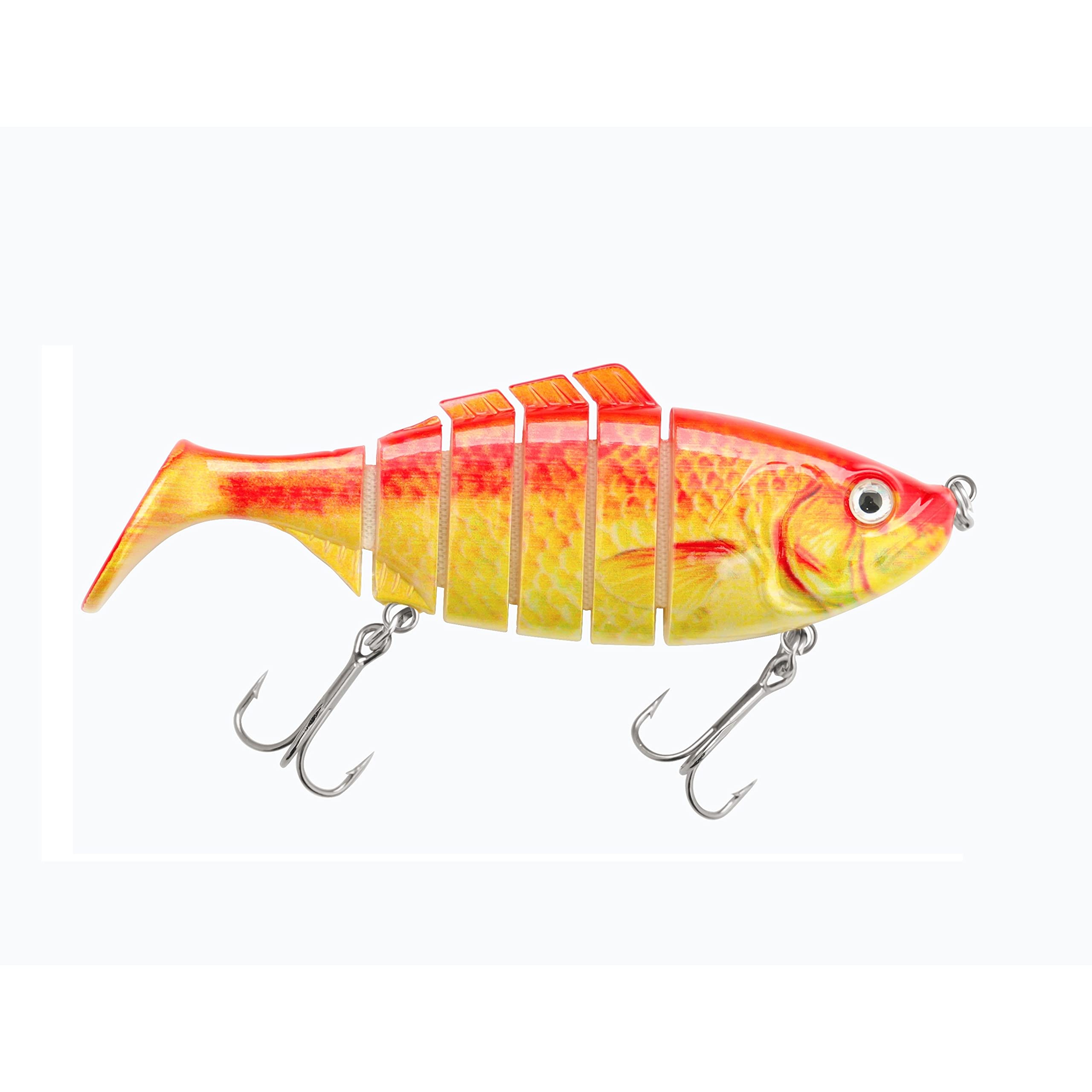 New Fishing Lures for Bass Salmon Trout, Multi Jointed Swimbait Slow Sinking Bionic Swimming Lures Bass Freshwater&Saltwater Lifelike Bass Lures Fishing Tackle,Fishing Gifts for Men (Color B+C+D+E)