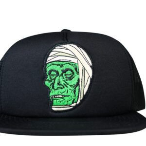 TOPSTONE Horror Mummy Patch Snapback Trucker Hat Black