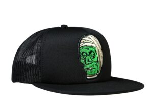 topstone horror mummy patch snapback trucker hat black