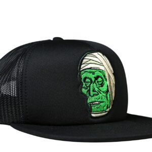 TOPSTONE Horror Mummy Patch Snapback Trucker Hat Black