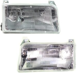 garage-pro headlight compatible with 1992-1996 ford bronco, fits 1992-1997 ford f super duty, fits 1992-1996 ford f-150, fits 1992-1996 ford f-250, fits 1997 ford f-250 hd set