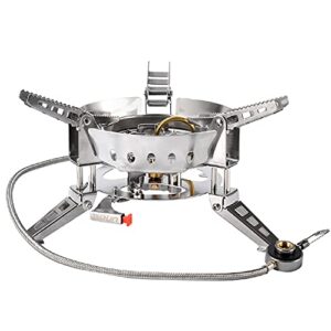 bulin airoka b17 6800w super windproof outdoor camping stoves portable camping stove burner strong firepower with piezo ignition folding lightweight backpacking stove for outdoor hiking cooking bbq