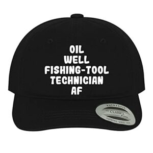 oil well fishing-tool technician af - soft dad hat baseball cap, black, one size