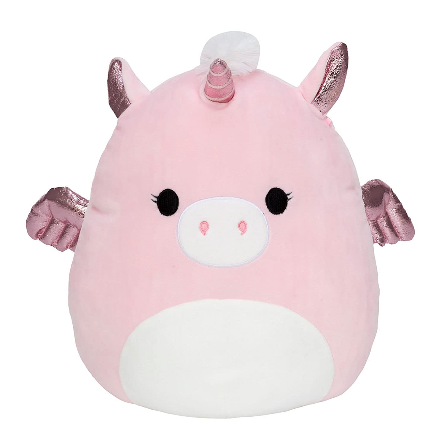 Squishmallows Official Kellytoy Grecia The Pegacorn Pegasus Unicorn Pink Soft Squishy Plush Toy Animal (12 Inch)