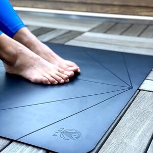 TVLA Yoga Align[MAT] V1 | Alignment-Based Engraved Markers | Non-Slip and Sweat Absorbing Workout Mat | Extra Long to Provide Breathing Space 25 in x 70 in…