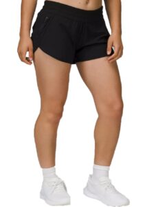 lululemon athletica lululemon tracker short v 4 inch (black, 4, numeric_4)