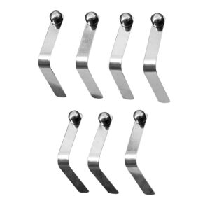 kunpeng 7 pieces kayak paddle snap spring clip stainless steel kayak paddle spring snap button clips fit for kayak paddle tent pole - snap button clip - accessories