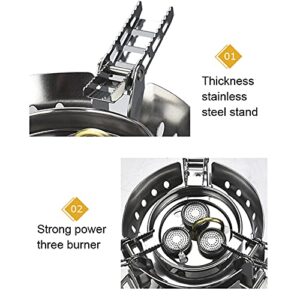 Bulin AirOka B17 6800W Super Windproof Outdoor Camping Stoves Portable Camping Stove Burner Strong Firepower with Piezo Ignition Folding Lightweight Backpacking Stove for Outdoor Hiking Cooking BBQ