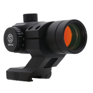 shotac red dot sight st008,2 moa dot size, submersible to 10 feet (3 meters) ipx8 waterproof & shockproof over 15,000 rounds of .223