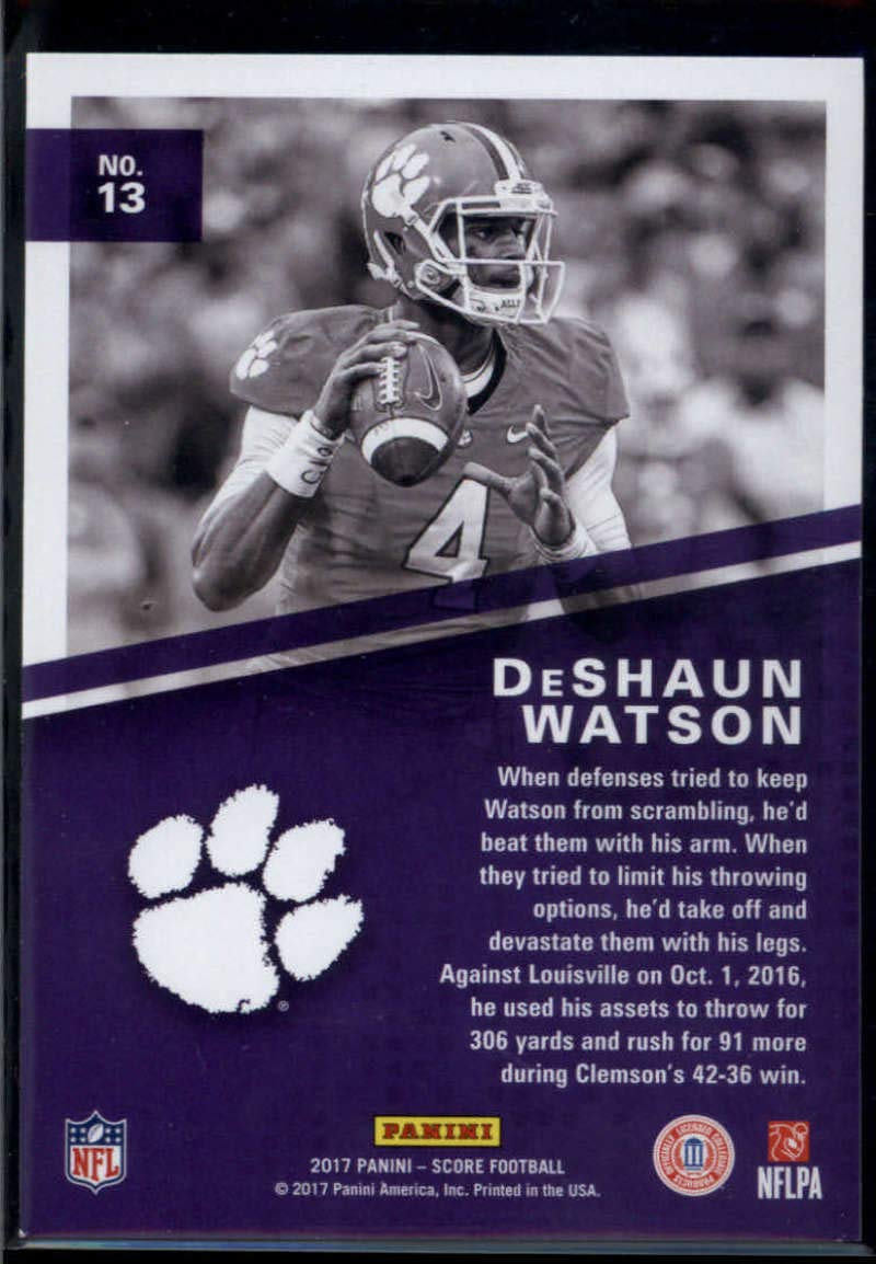 2017 Score Hype #13 Deshaun Watson NM-MT