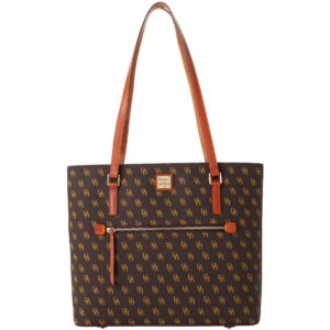 dooney & bourke handbag, gretta large shopper tote - brown tmoro