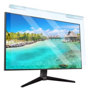 anti blue light screen filter, universal blue light blocking screen protector panel for 23, 23.6, 23.8, 24 inches diagonal desktop computer led pc monitor- widescreen monitor frame hanging type