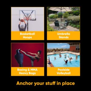 AnchorGel Polymer, Replacement for Sand and Sand Bags to Keep Portable Basketball Hoops, Patio Umbrellas & Other Equipment with a Base from Falling Over, More Effective Than Water Alone - (16 Ounces)